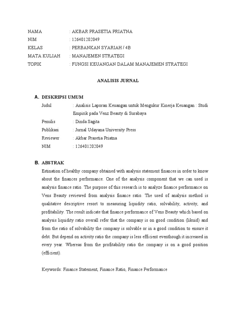 Analisis Jurnal | PDF