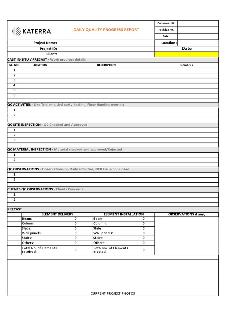 Daily Quality Report | PDF