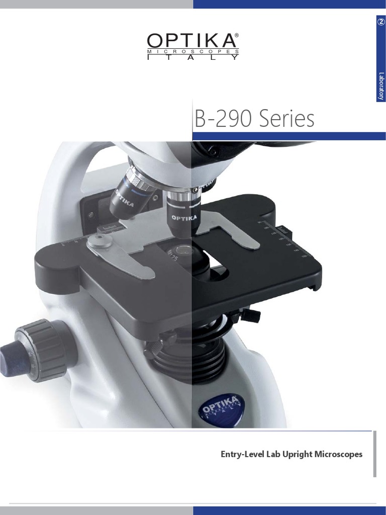 OPTIKA Microscopy Catalog - Laboratory - B-290 | PDF | Microscopy | Optics