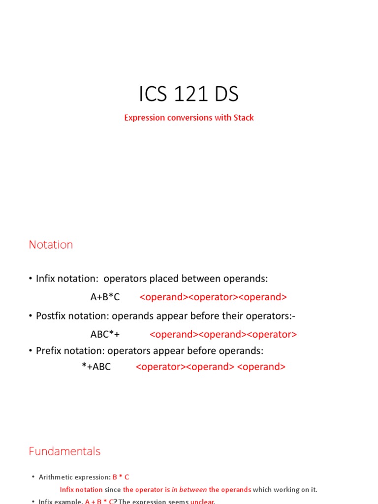 Expression Conversion With Stack | PDF | Mathematical Notation | Computer Science