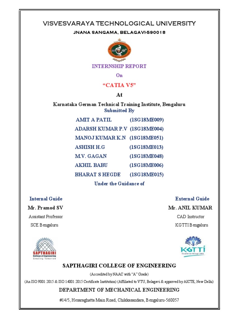 Kgtti Final GRP Report-1 | PDF | Computer Aided Design | Engines