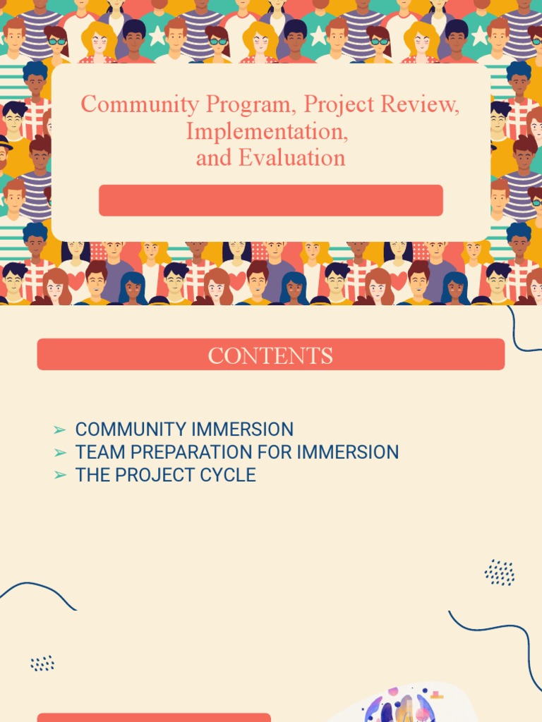 Community Program Project Review Implementation and Evaluation | PDF ...