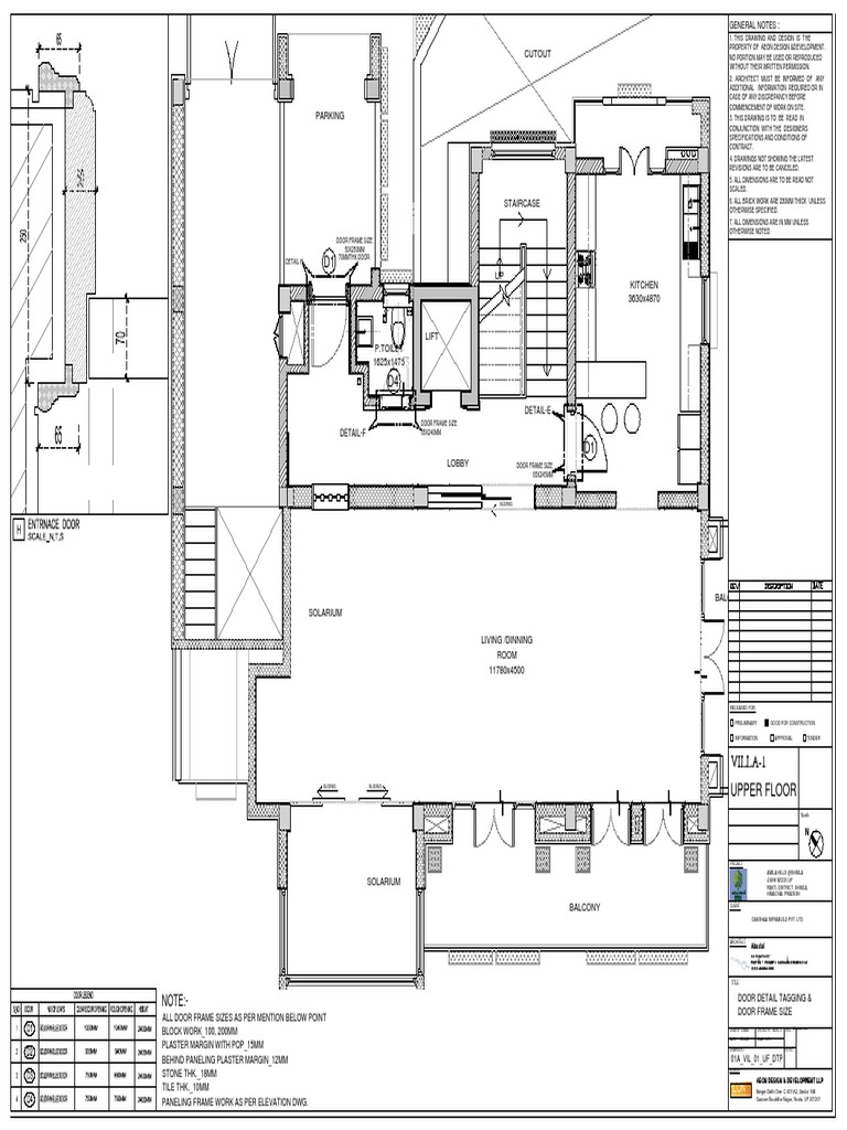 01 - Door Tagging Plan - Uf-Architecture Plan | PDF | Door | Local ...