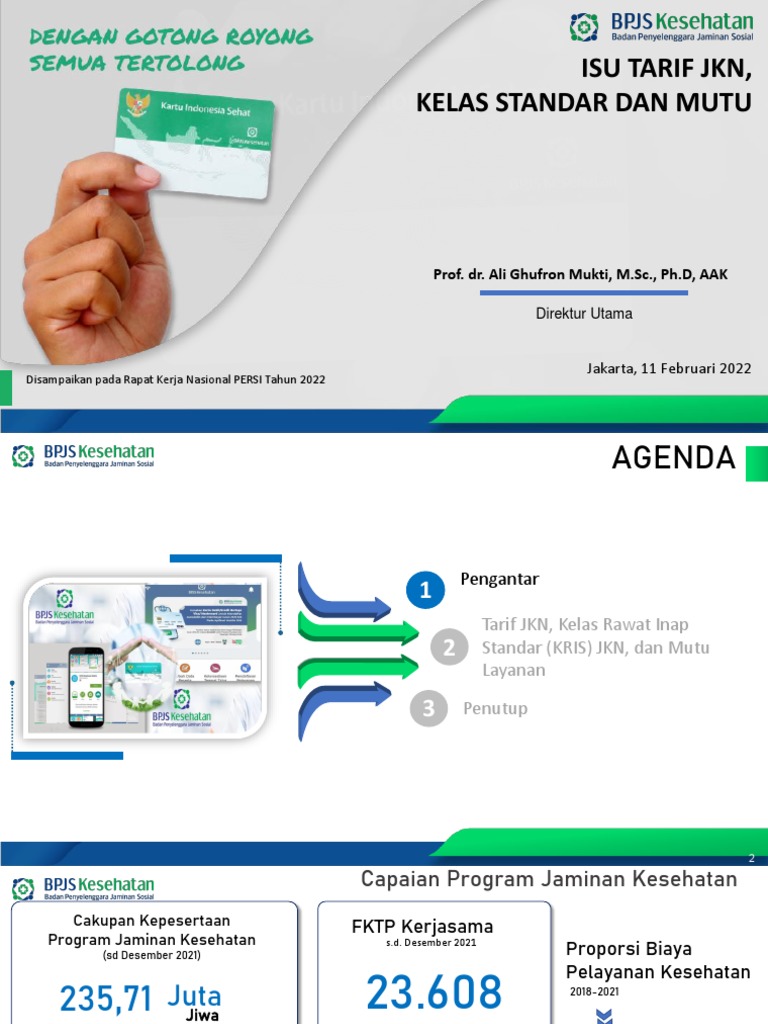 Prof. Dr. Ali Ghufron Mukti MSC PHD - Direktur Utama BPJS Kesehatan | PDF