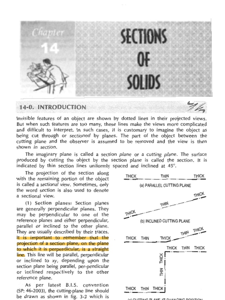 Sections of Solids-Theory | PDF | Plane (Geometry) | Shape