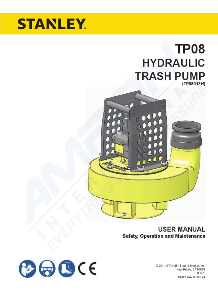 Stanley Tp08 User Manual 03 2018 v21 | PDF | Pump | Valve