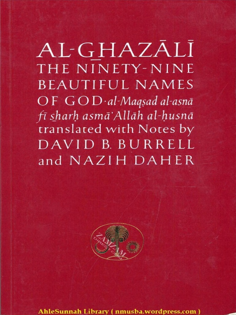 Al Ghazali 99names of Allāh - Text | PDF | Existence | Philosophy