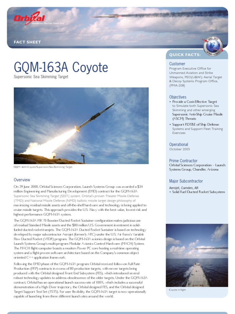 Coyote Fact | Missile | Booster (Rocketry)