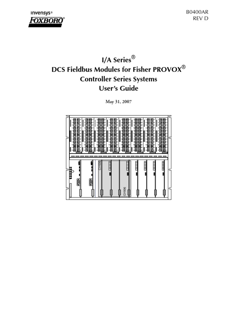 I/A Series DCS Fieldbus Modules For Fisher PROVOX Controller Series ...