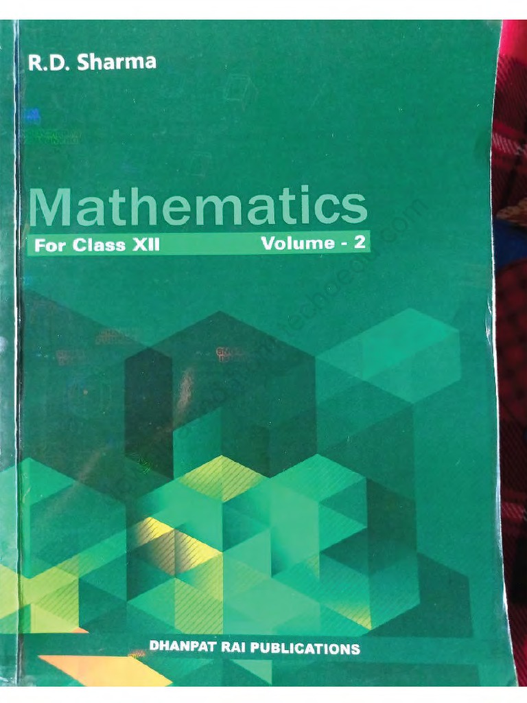 RD Sharma Class 12 Volume 2 | PDF | Integral | Linear Algebra