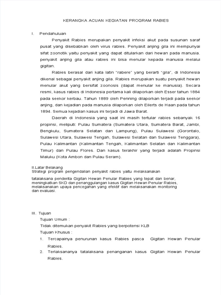 Kak-Rabies PKM | PDF