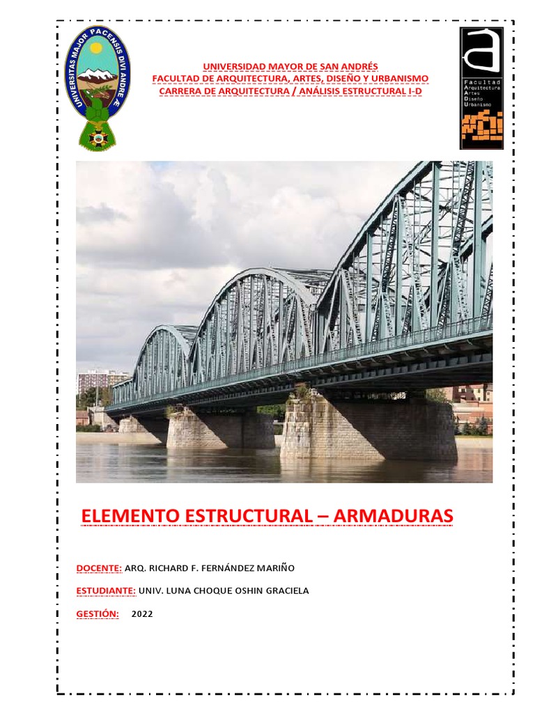 Armaduras en Estructuras de Ingeniería | PDF | Braguero | Puente