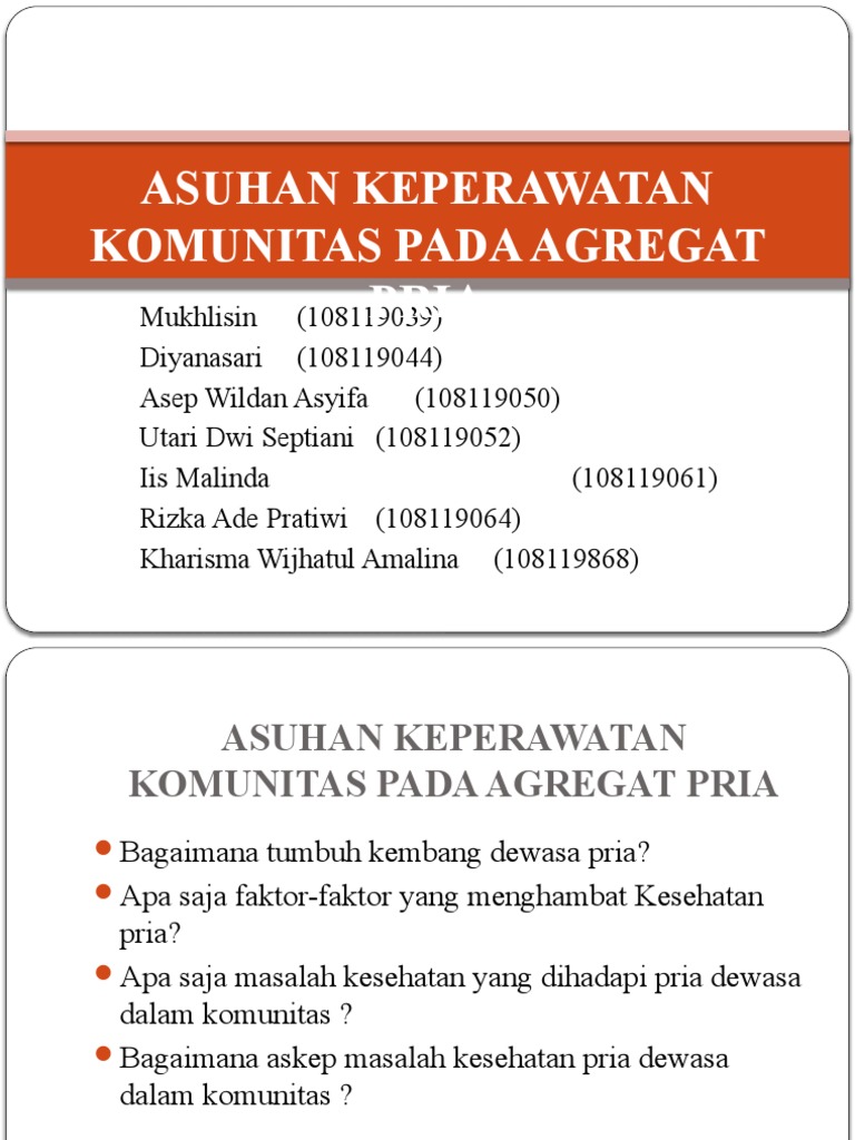 Kel 4 PPT Agregat Pria | PDF | Pengembangan Diri | Sains & Matematika