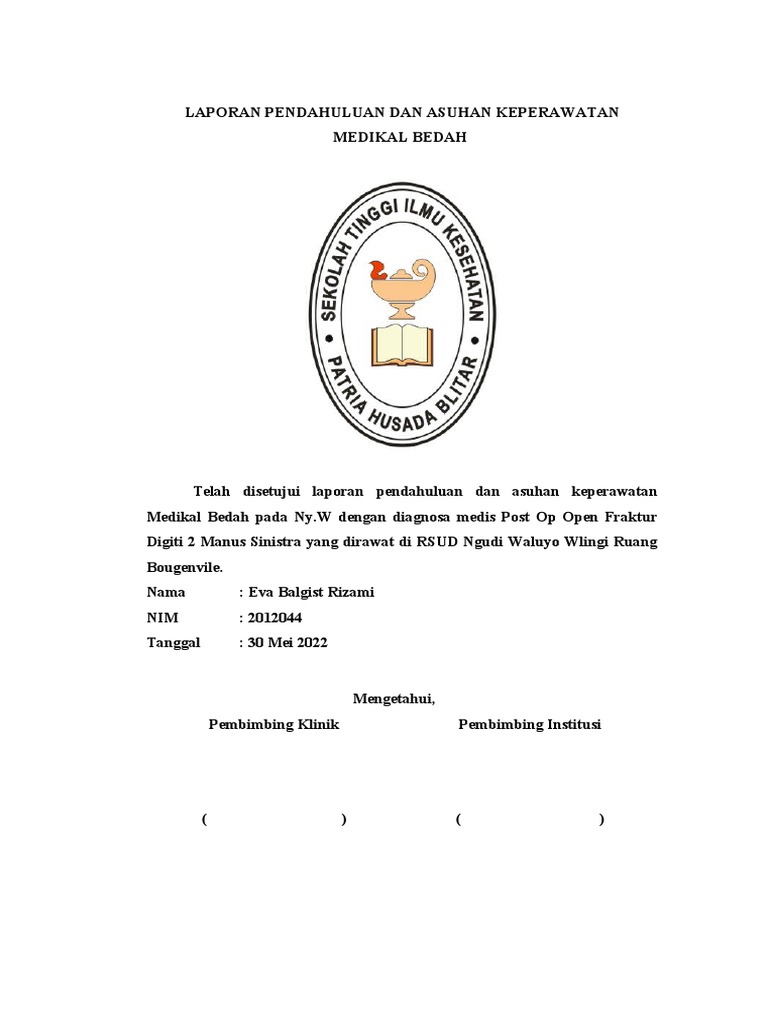 Post Op Fraktur Digiti Manus | PDF