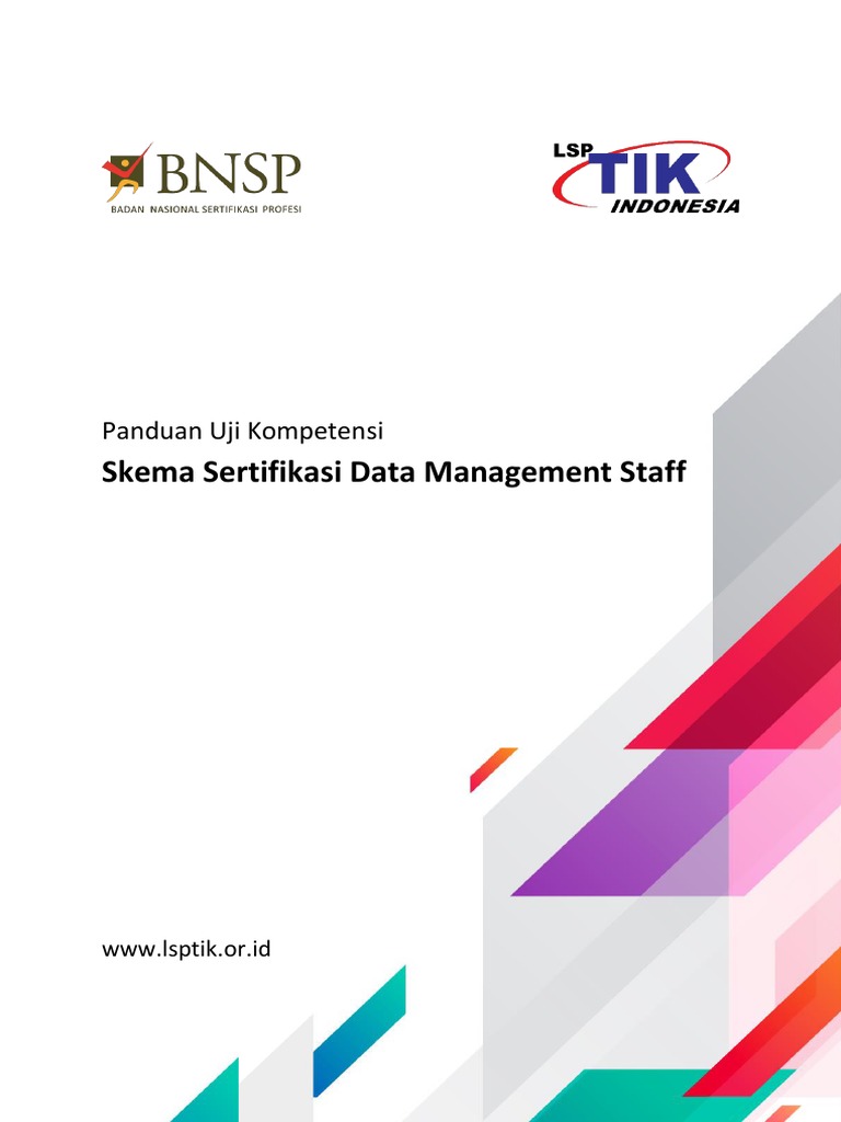 Skema Sertifikasi Data Management Staff: Panduan Uji Kompetensi | PDF