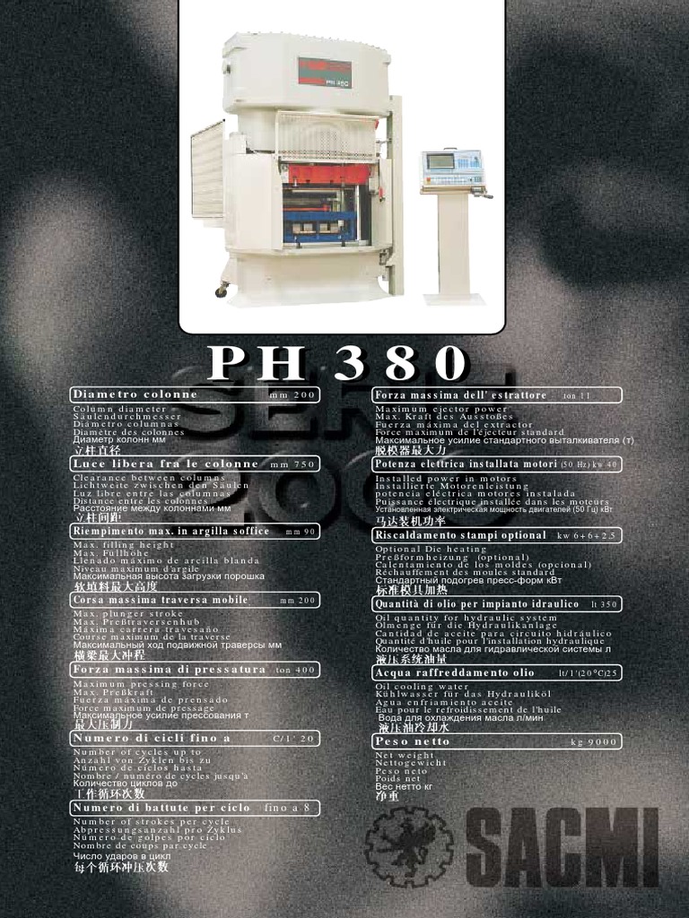 Sacmi PH 380 | PDF