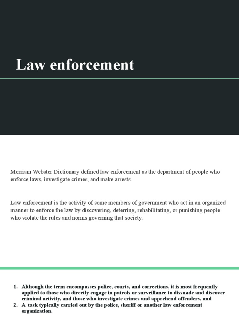 Principles of Law Enforcement | PDF | Police | Crimes