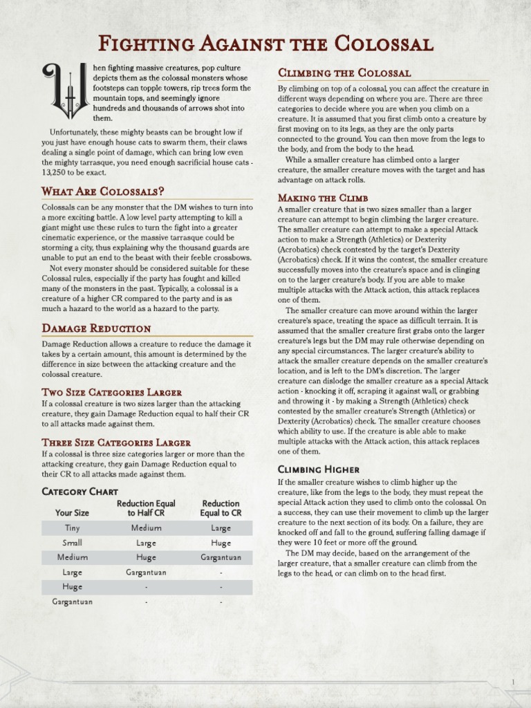 Fighting Against The Colossal | PDF | Senses | Perception