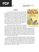 Matilda: Penguin Readers Factsheets | PDF