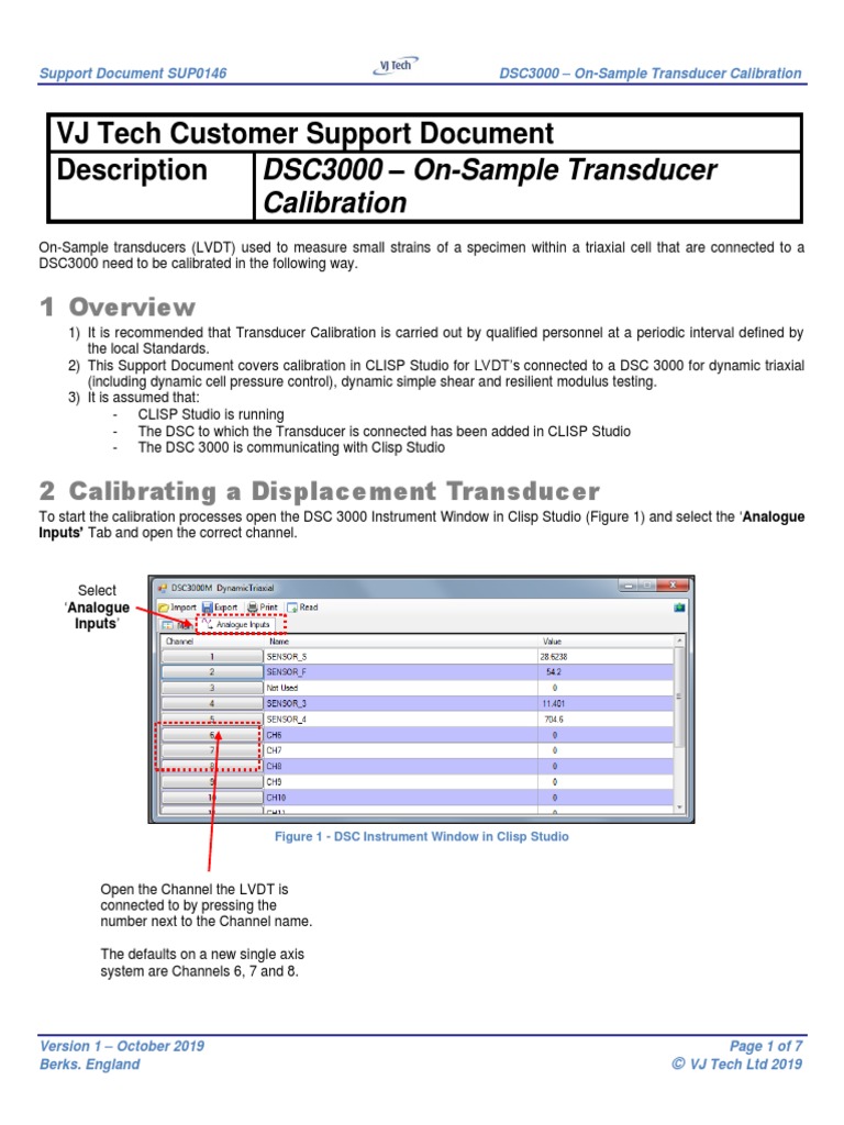 SUP0146 - DSC3000 - On-Sample Transducer Calibration | PDF ...