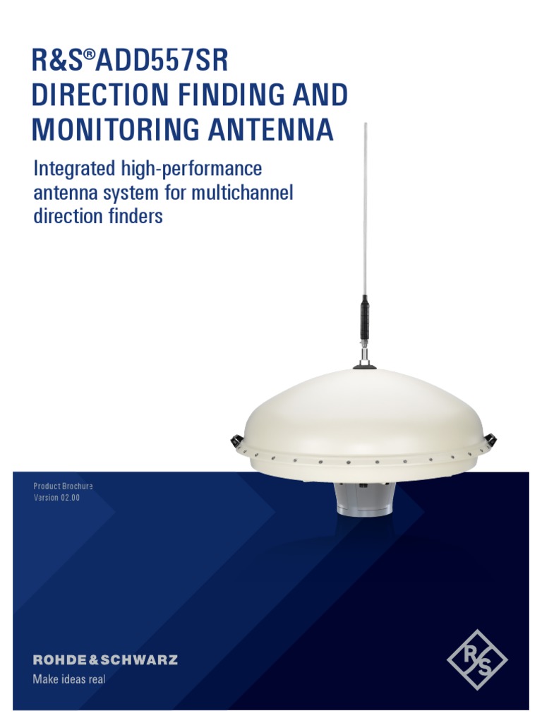 R&S®ADD557SR Direction Finding and Monitoring Antenna | PDF | Antenna ...