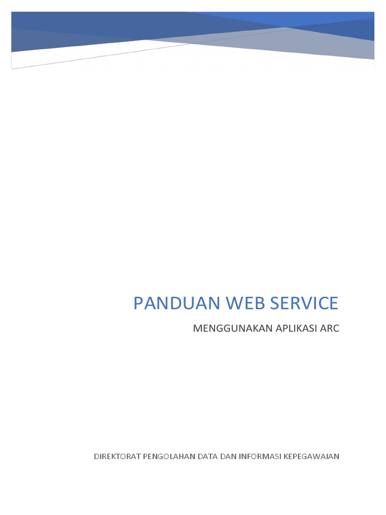 Buku Panduan Web Service | PDF