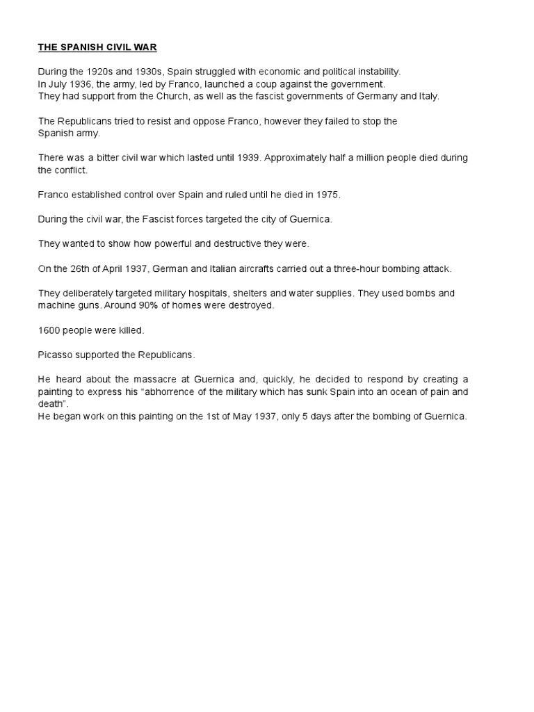 The Spanish Civil War | PDF