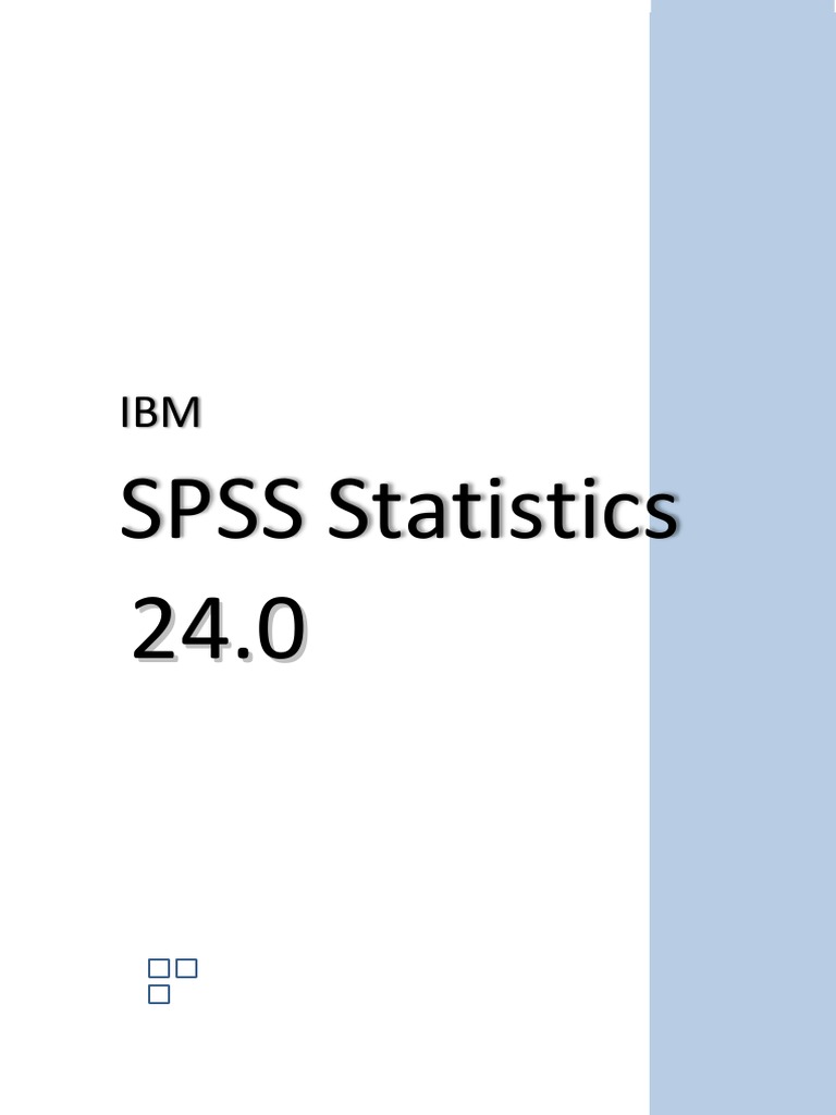 Manual Spss 24 Básico Pdf Spss Muestreo Estadísticas
