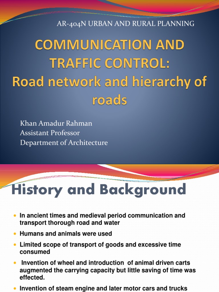 Urban Road Hierarchy Overview | PDF | Transport | Road