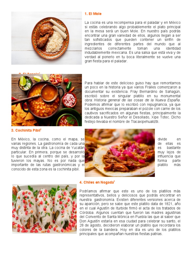 Comida Tradicional de Mexico | PDF | México | Cocina