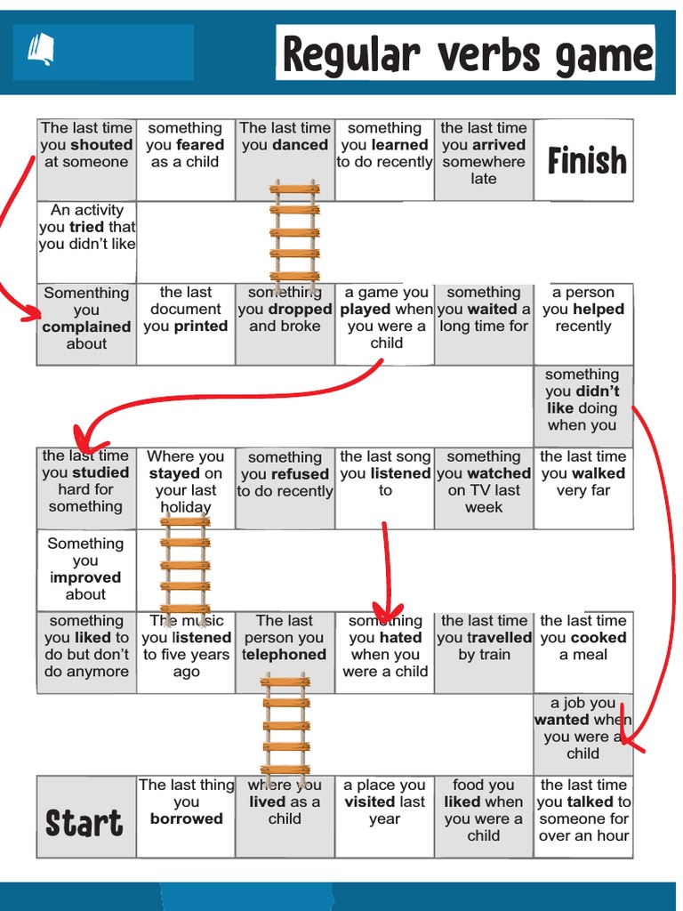 Regular Verbs Game | PDF | Language Arts & Discipline