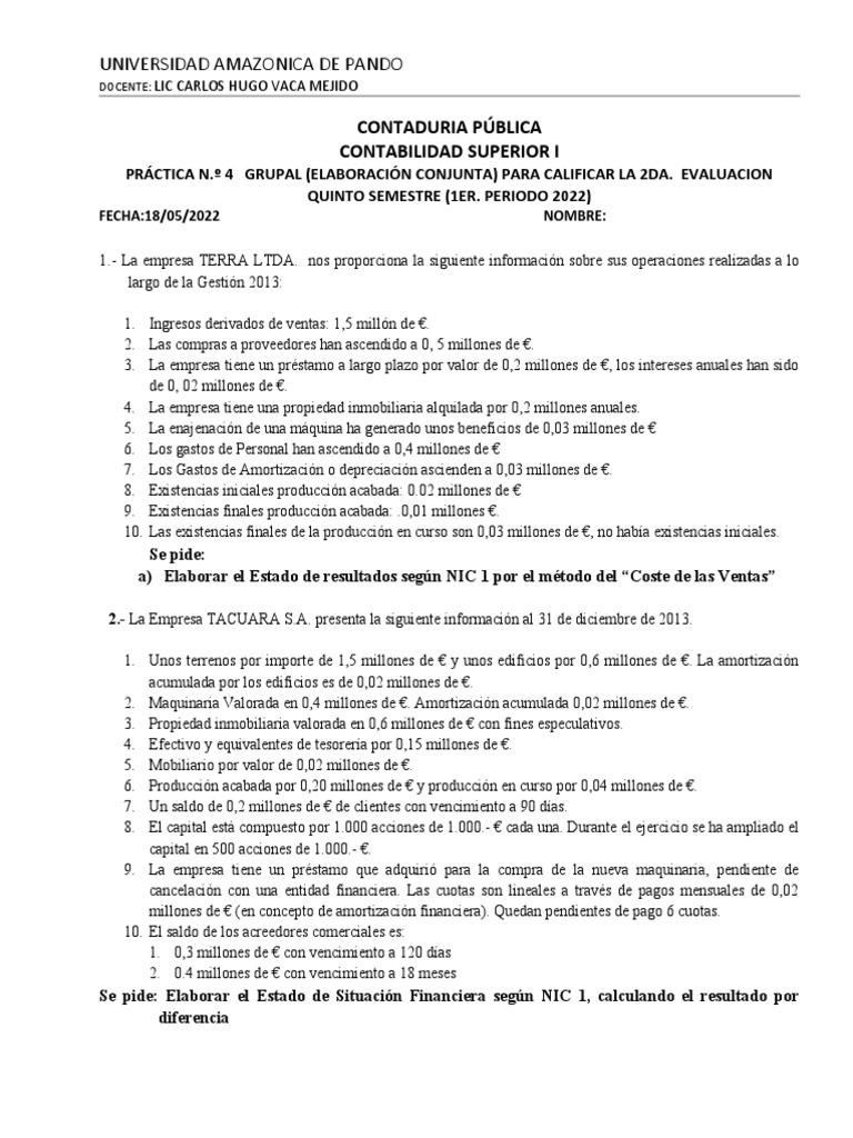 Practica #4 Contab Sup I 2022 | PDF | Amortización (Negocio) | Business