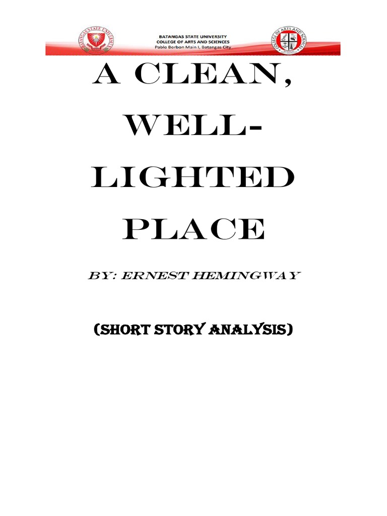 A Clean, Well-Lighted Place (Brief and Simple Analysis) | PDF | Ernest ...