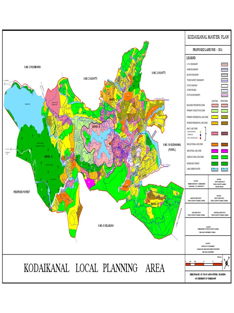 Kodaikanal MasterPlan Proposed LandUseMap 2021 | PDF