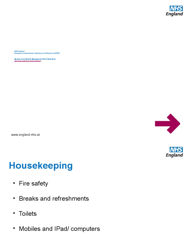 NHS Business Continuity Management Workshop | PDF | National Health ...