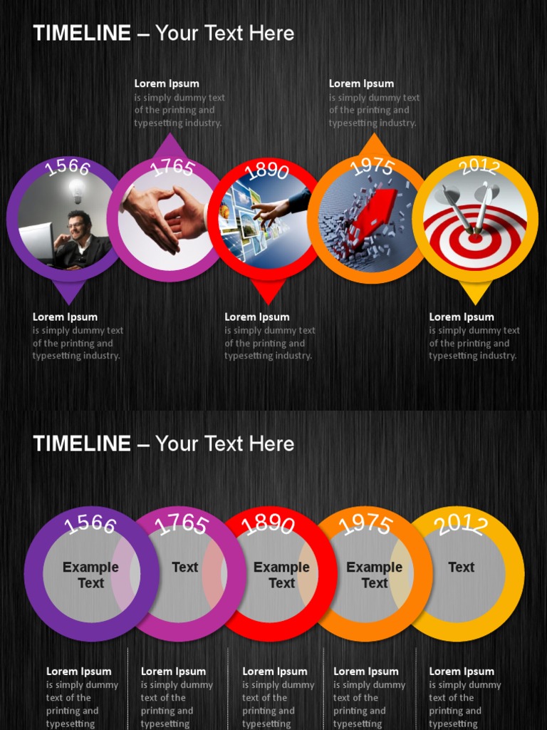 TIMELINE - Your Text Here: Lorem Ipsum Lorem Ipsum | PDF | Writing ...