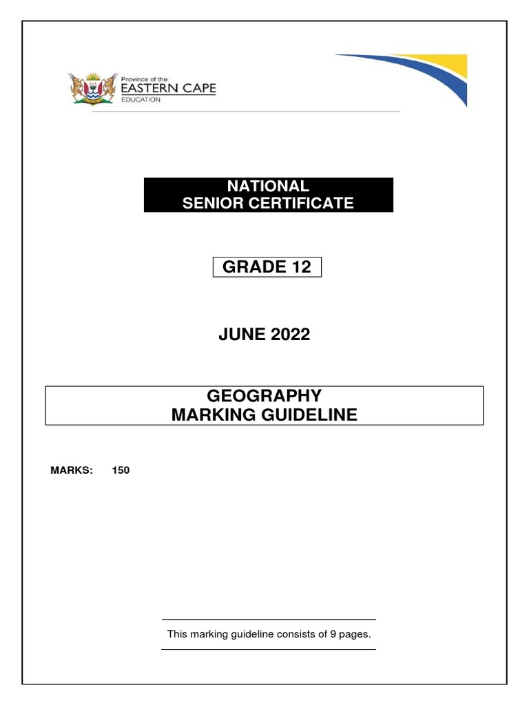 GEOGRAPHY GR12 MEMO JUNE 2022 - English | PDF | Wound | Deposition ...