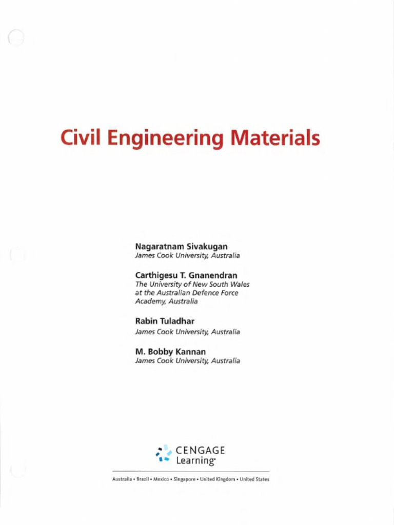 Civil Engineering Materials by Nagaratnam Sivakugan | PDF | Concrete ...