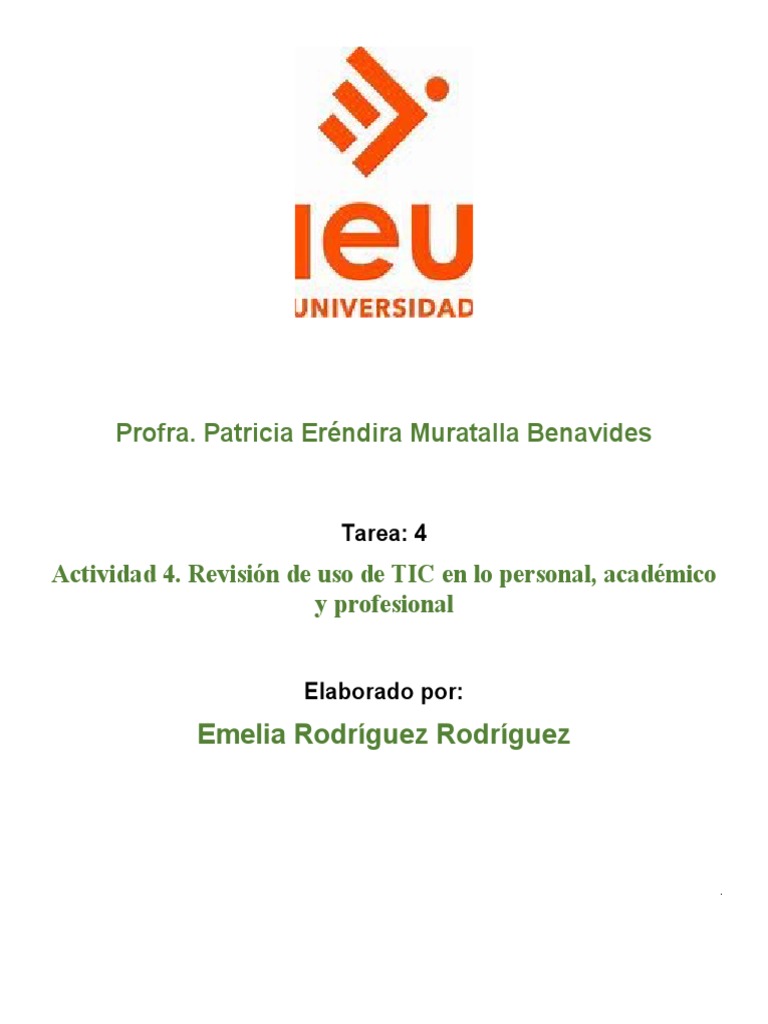 Actividad 4. Emelia Rodriguez Rodriguez | PDF