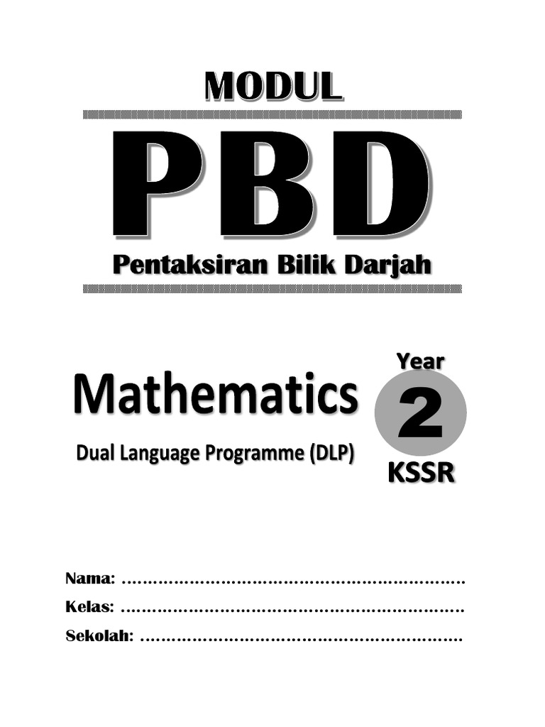 Modul PBD Maths DLP Year 2-1 | PDF | Litre | Kilogram