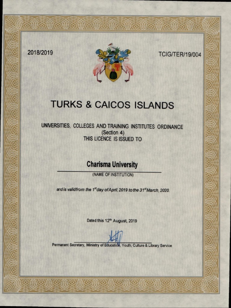 Charisma University Accreditation 2020 | PDF