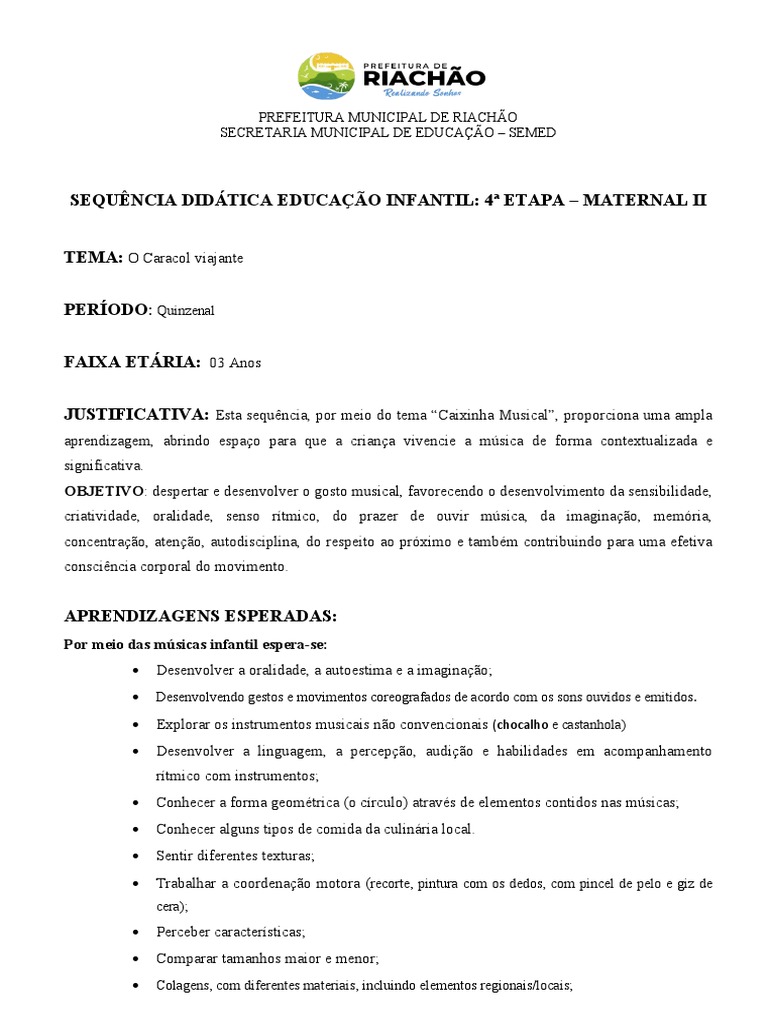 Sequência Didática 4 | PDF | Percepção | Aprendizado