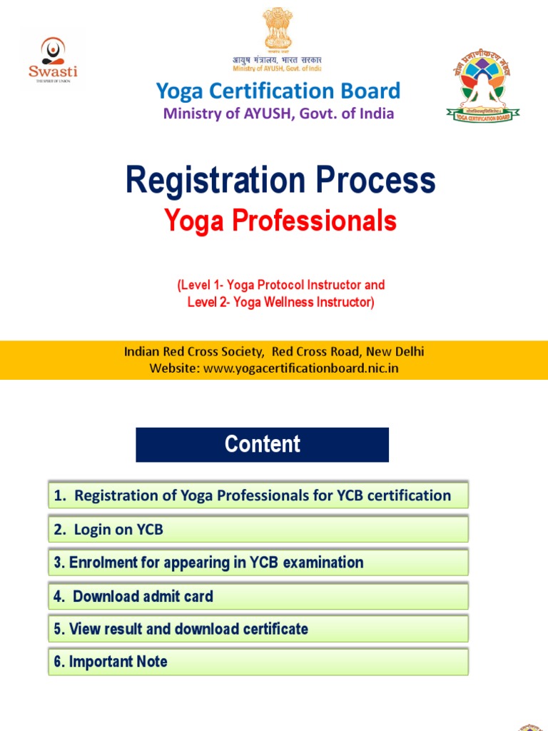 YCB Yoga Certification Registration Guide | PDF | Test (Assessment ...