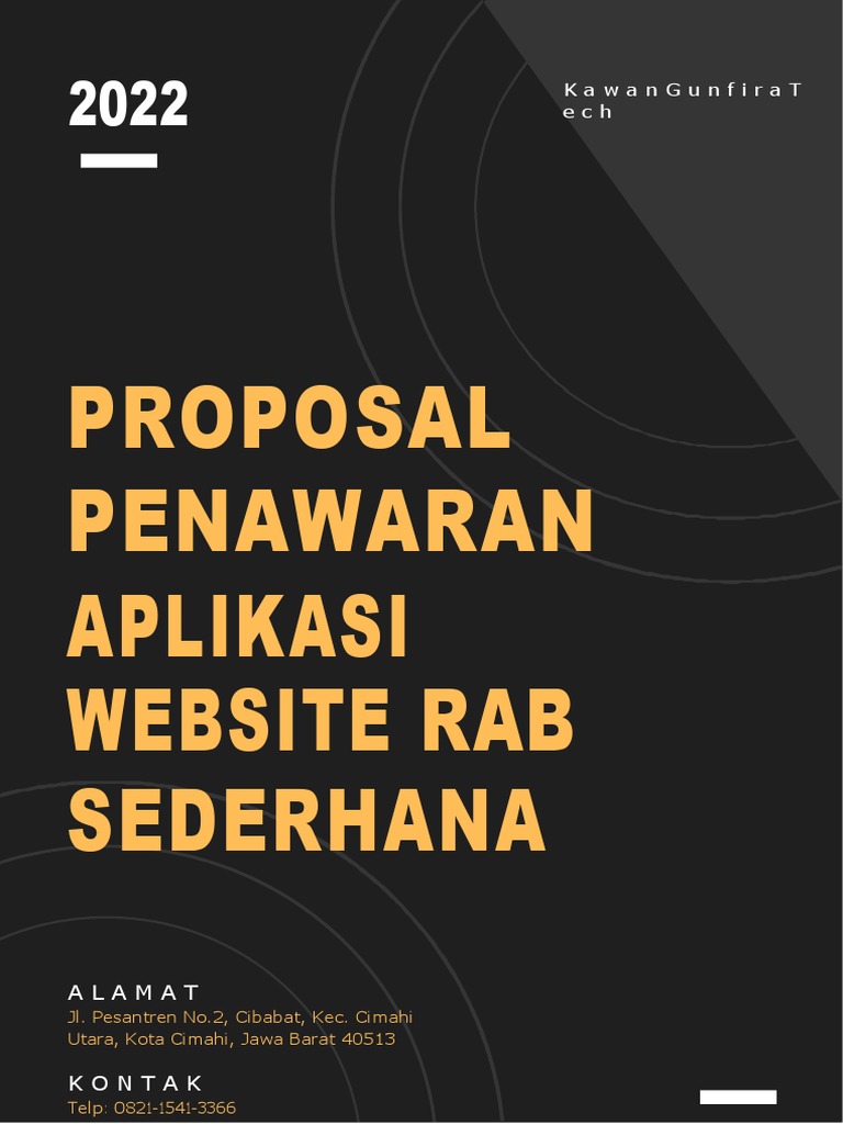Proposal Kelompok4 IF-6A Proyek2 | PDF