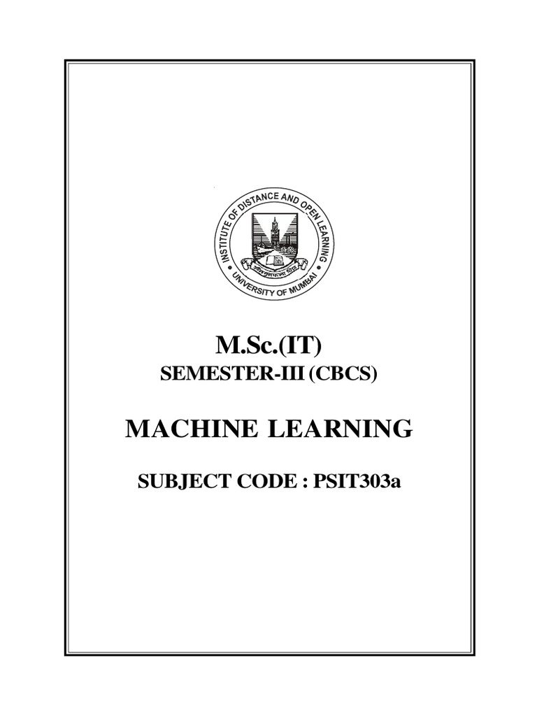 PDF Machine Learning | PDF | Machine Learning | Statistical Classification