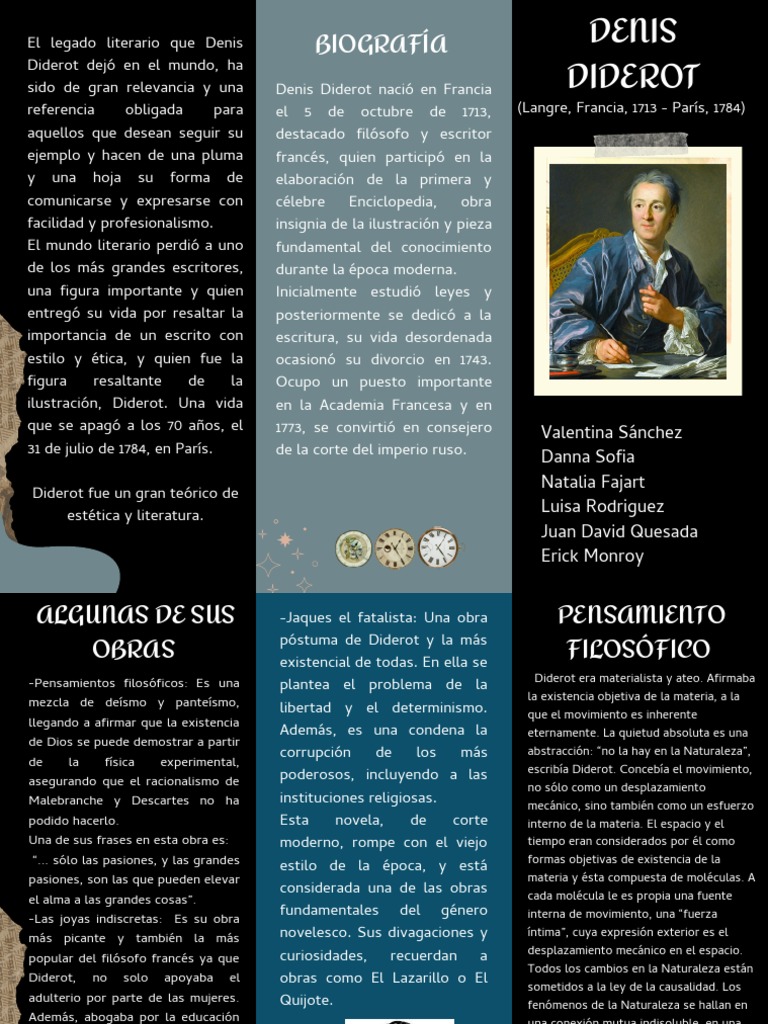 Denis Diderot | PDF | Teorías filosóficas | Metafísica