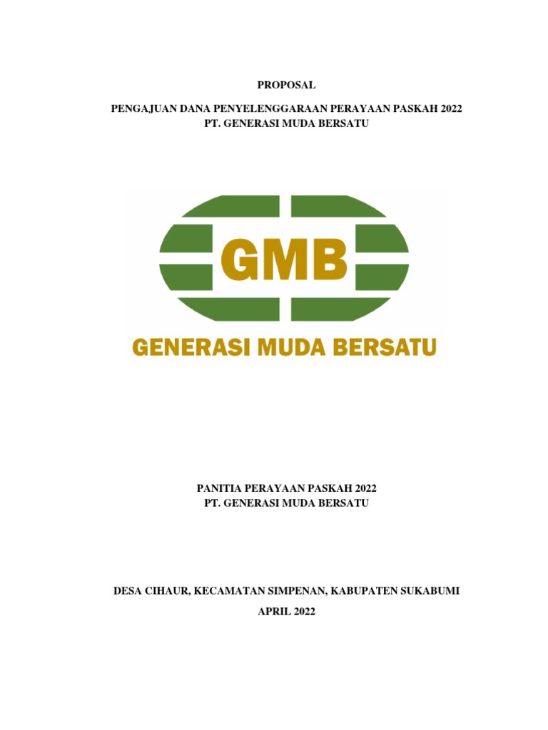 Proposal Paskah | PDF