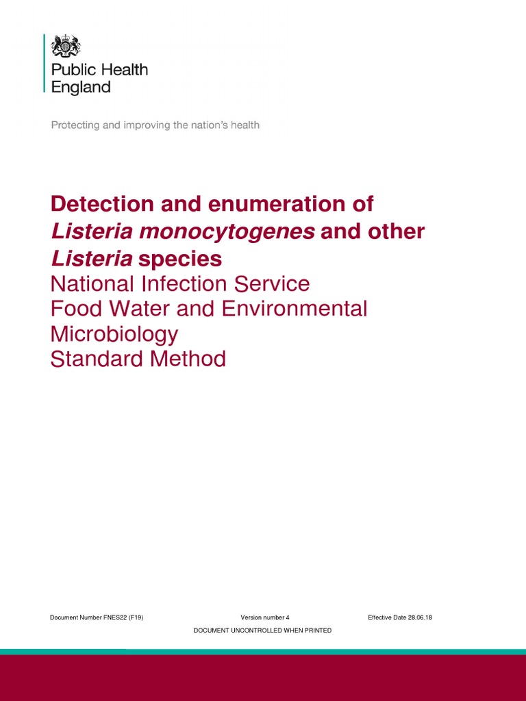 Detection and Enumeration of Listeria Monocytogenes and Other Listeria ...