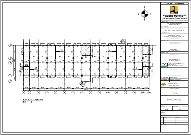 Contoh As-Built Drawing Bangunan | PDF