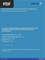 MF19 List of Formulae and Statistical Tables Math | PDF | Variance ...